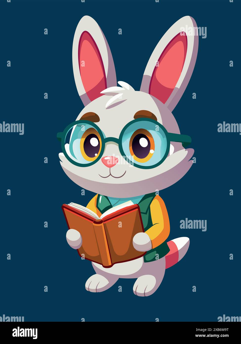 Bunny wearing glasses clipart hi-res stock photography and images - Alamy