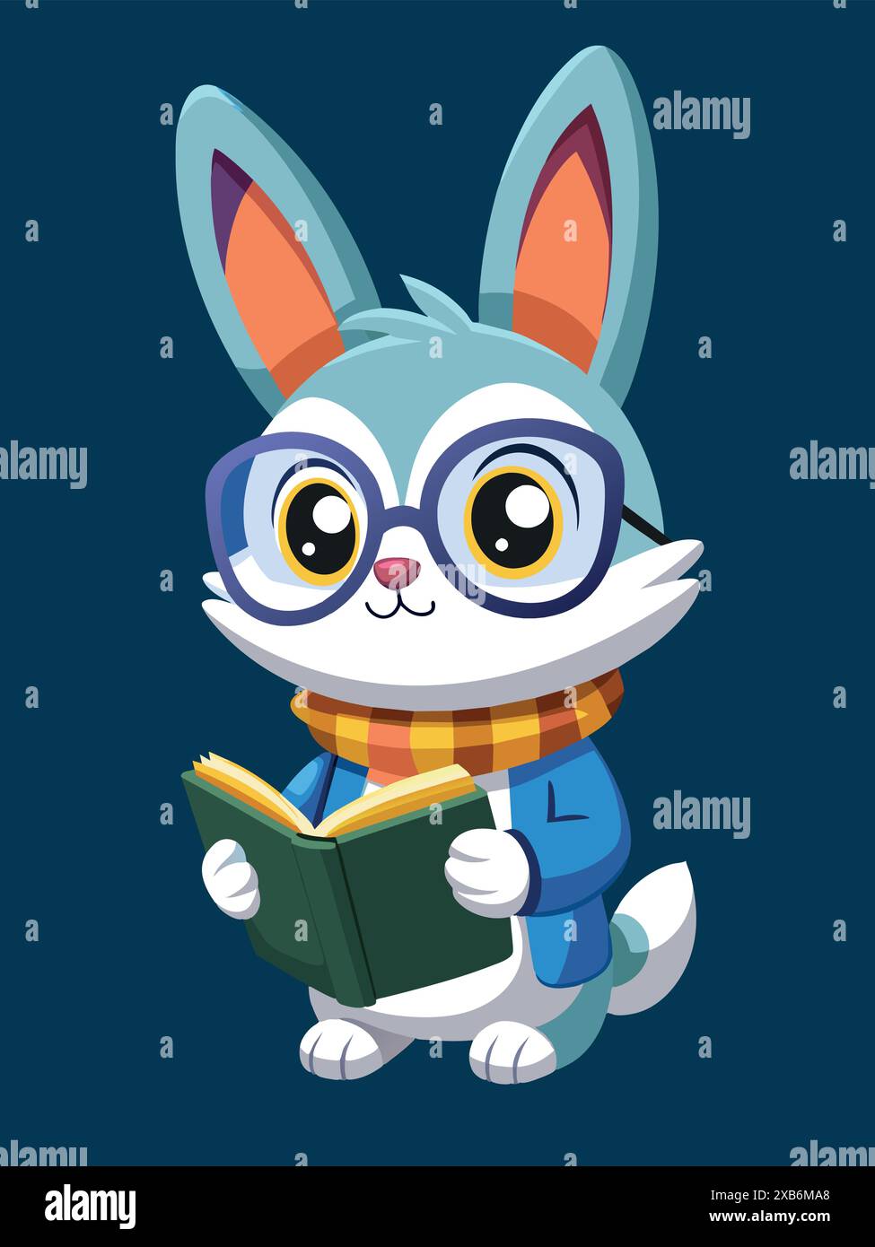 Little bunny reading book hi-res stock photography and images - Alamy