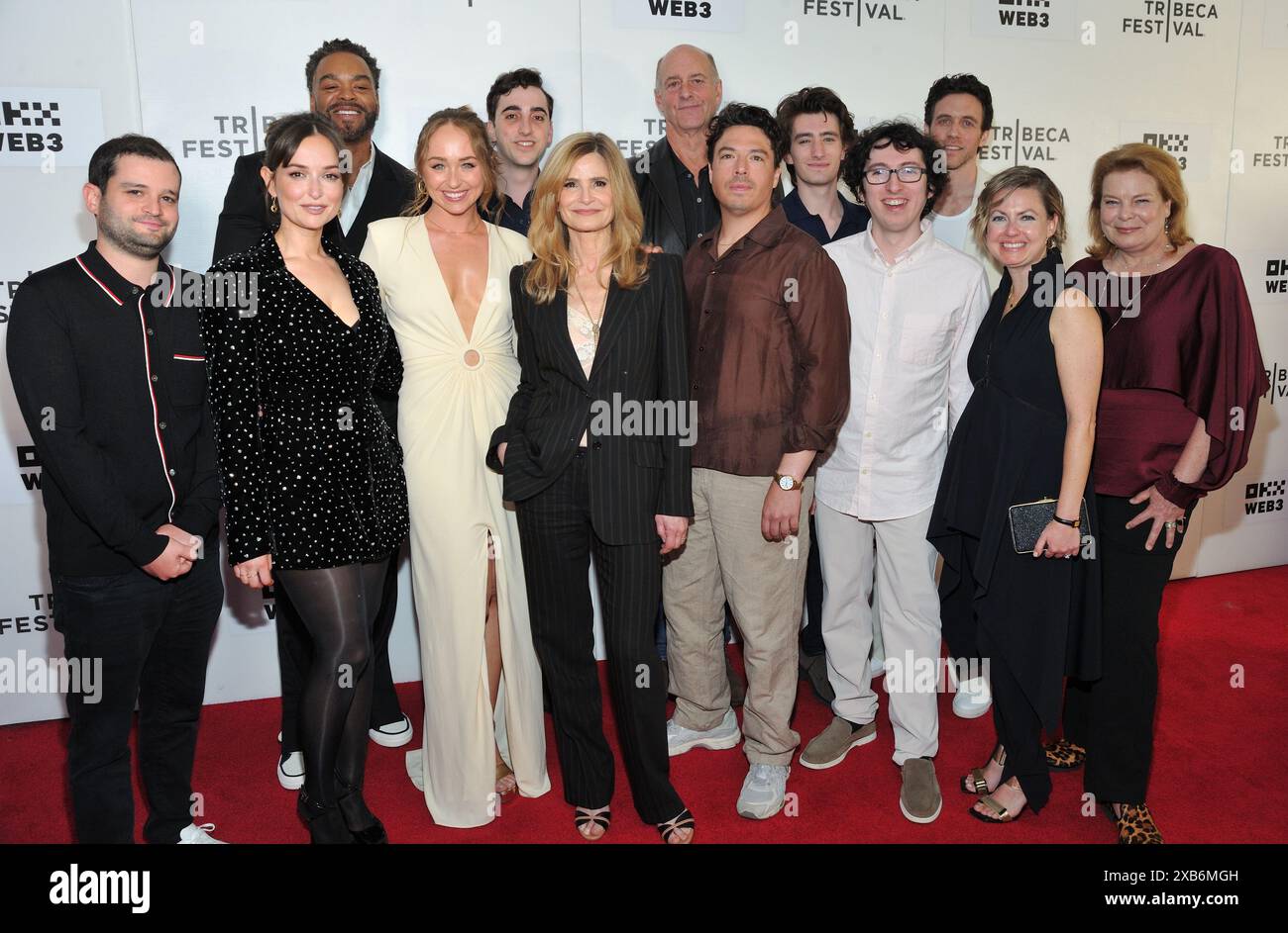 New York, USA. 10th June, 2024. L-R: Adam Mitchell, Milana Vayntrub ...