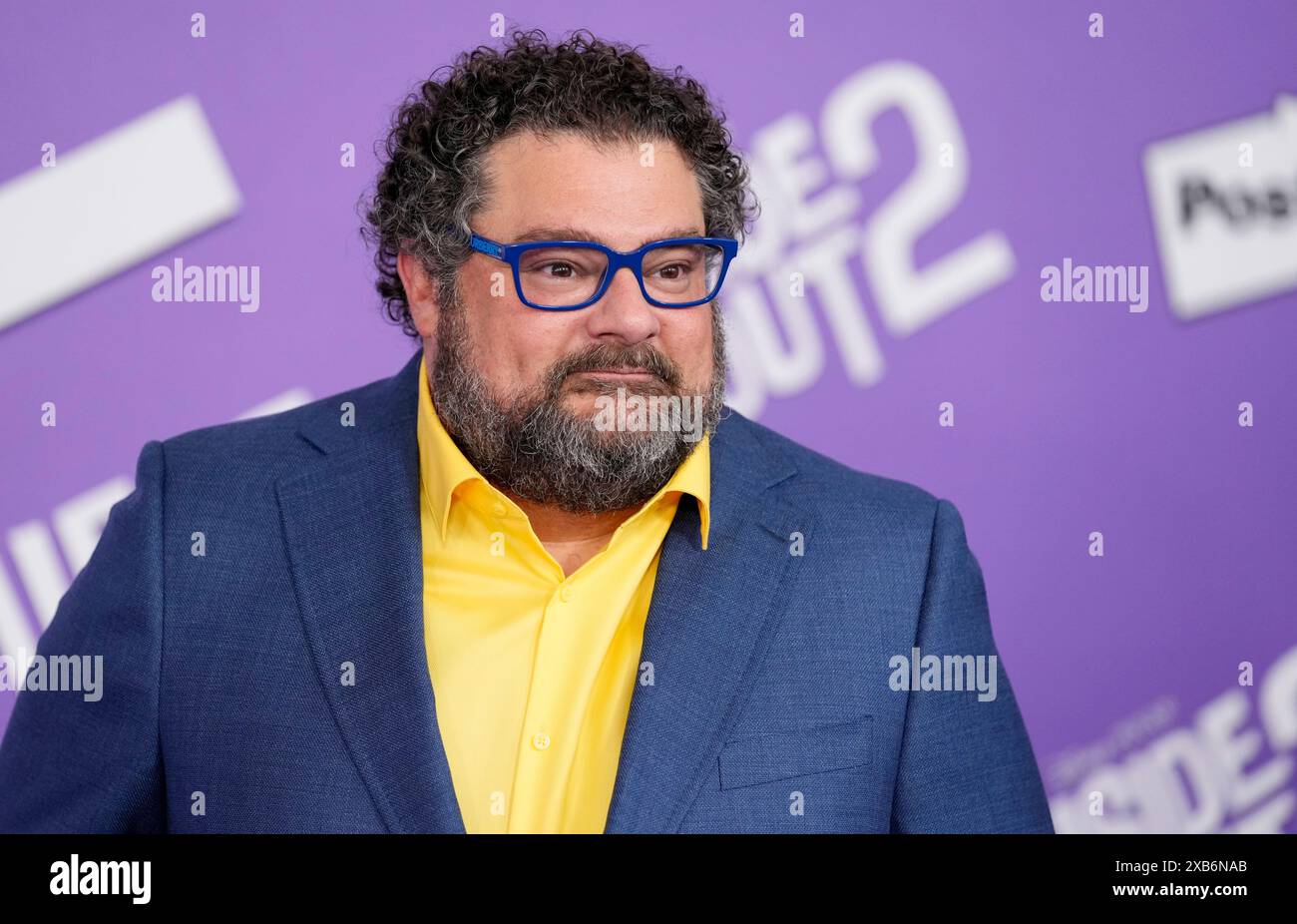 Bobby Moynihan poses at the premiere of the film "Inside Out 2" at the ...