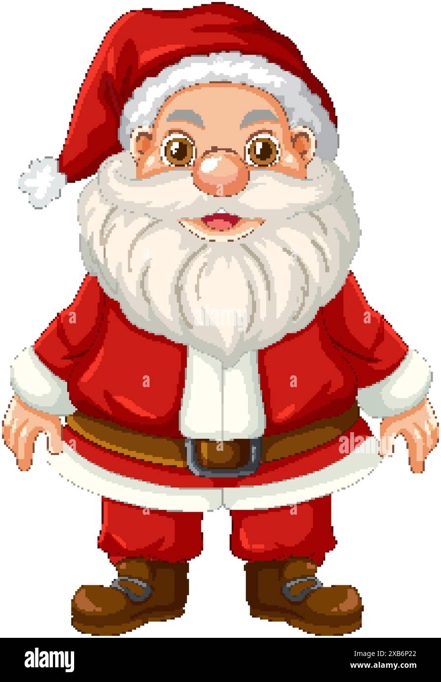 Santa Claus in festive attire, smiling warmly Stock Vector Image & Art ...