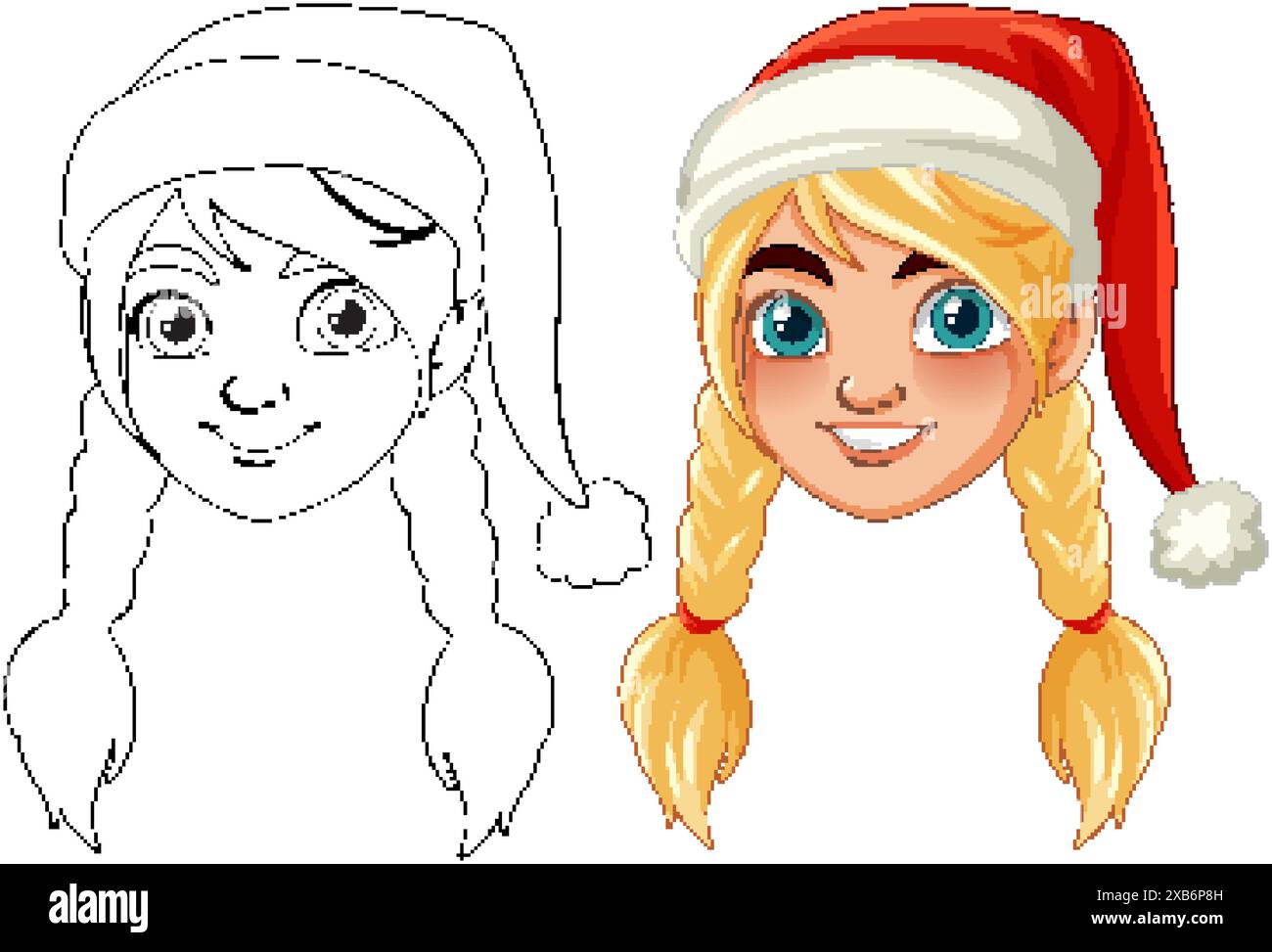 Child wearing festive christmas Cut Out Stock Images & Pictures - Alamy