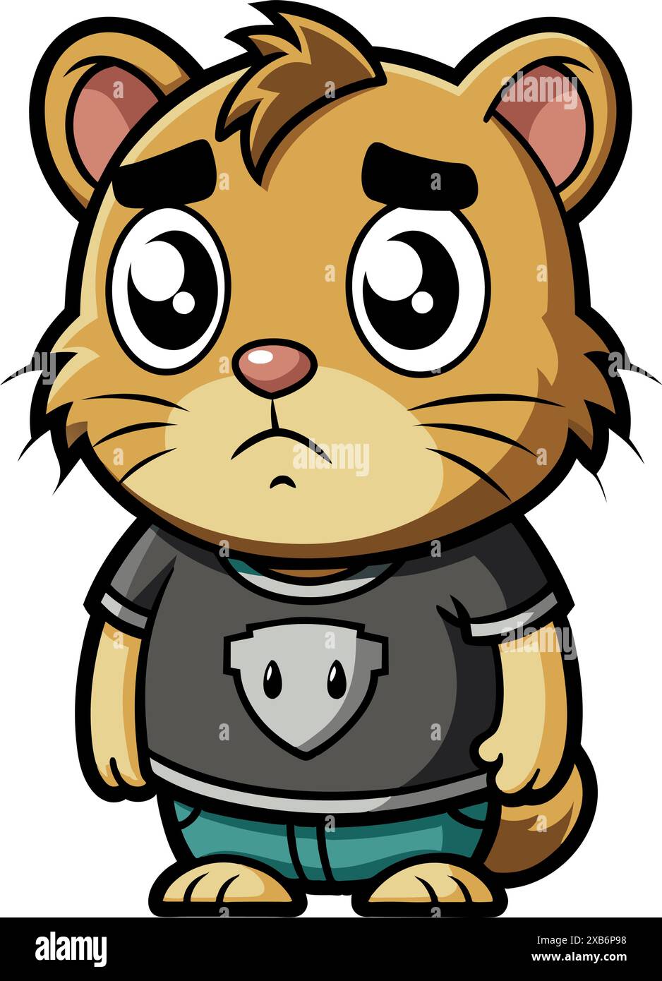 Mouse with big ears illustration Stock Vector Images - Alamy