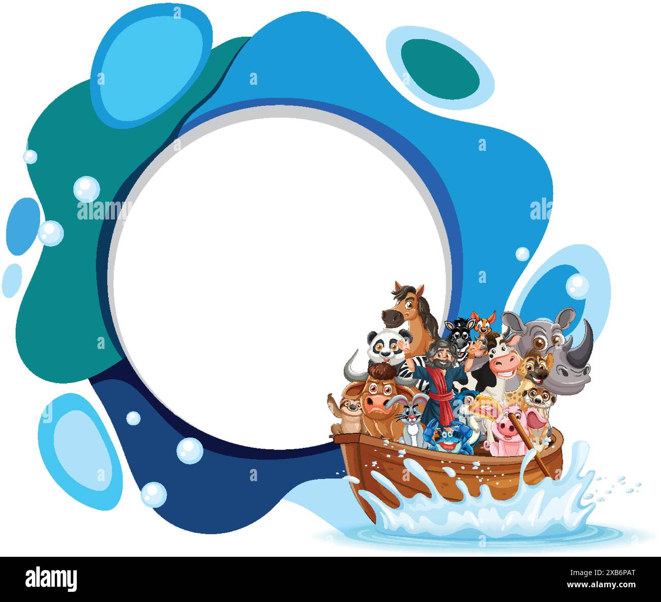 Dog on a sailing boat Stock Vector Images - Alamy