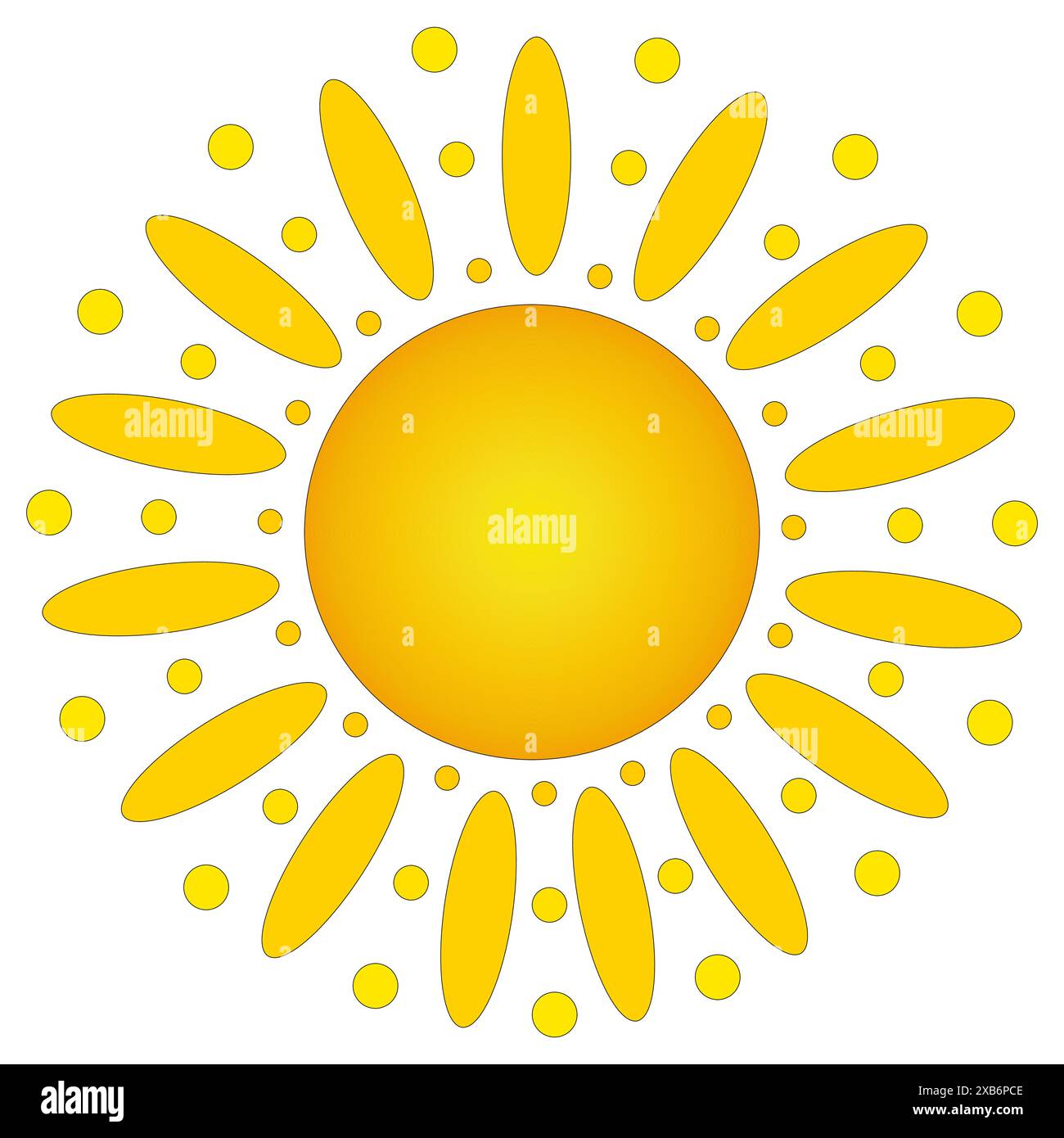 Sun rays orange skies Stock Vector Images - Alamy