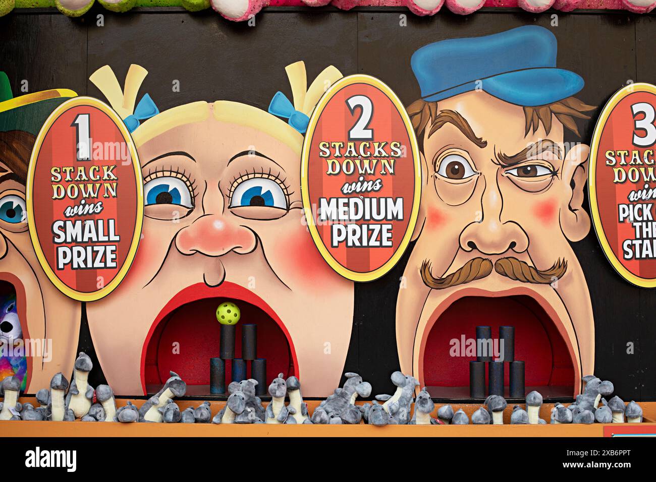 Carnival knock down game hi-res stock photography and images - Alamy