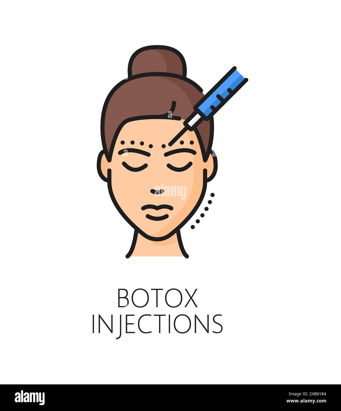 Anti wrinkle injections Stock Vector Images - Alamy
