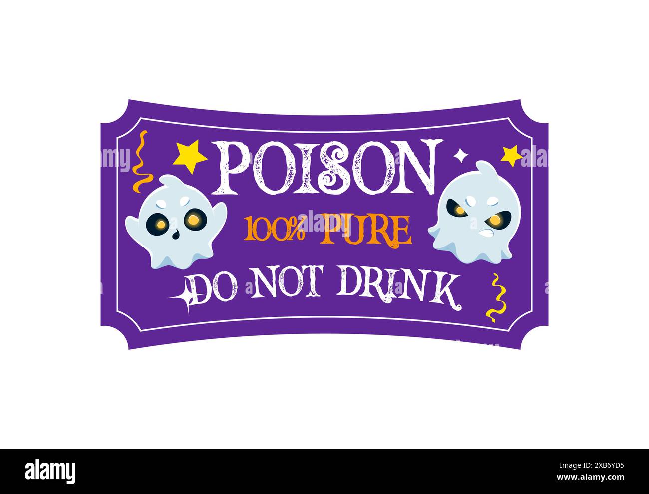 Halloween potion label and witch elixir bottle tag for horror night ...