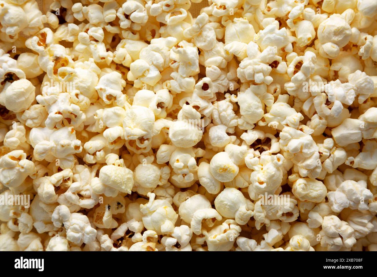 White Buttered Popcorn with Salt Stock Photo - Alamy