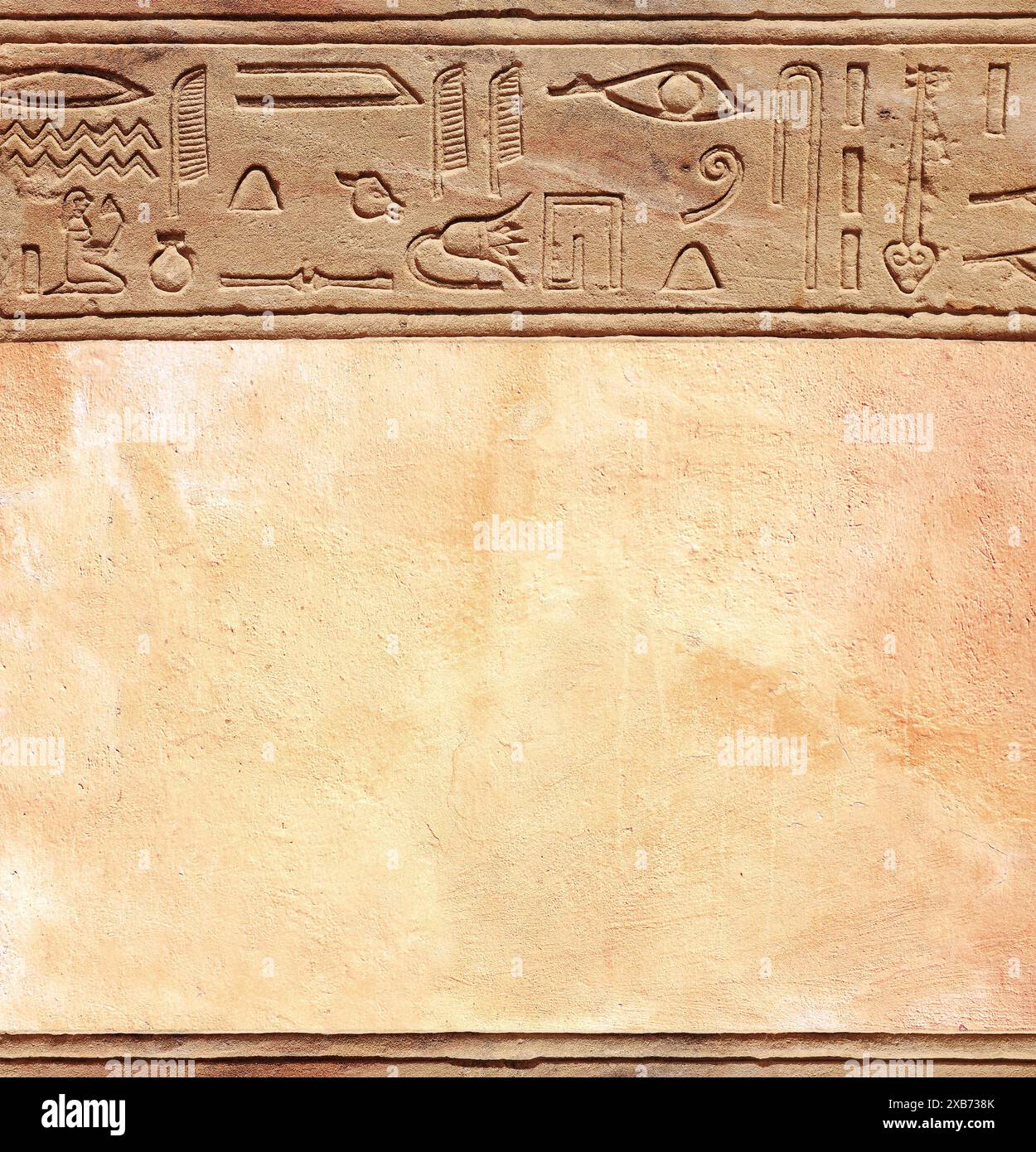 Vertical background with ancient Egyptian hieroglyphs on stone wall ...