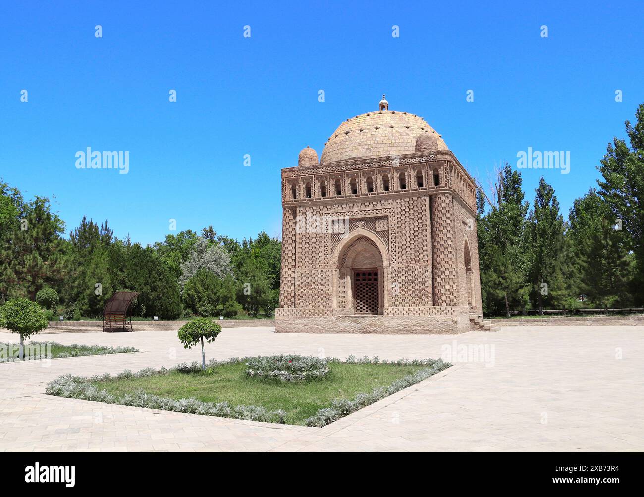 Mausoleum of the Samanids in Bukhara, Uzbekistan. Famous landmark ...