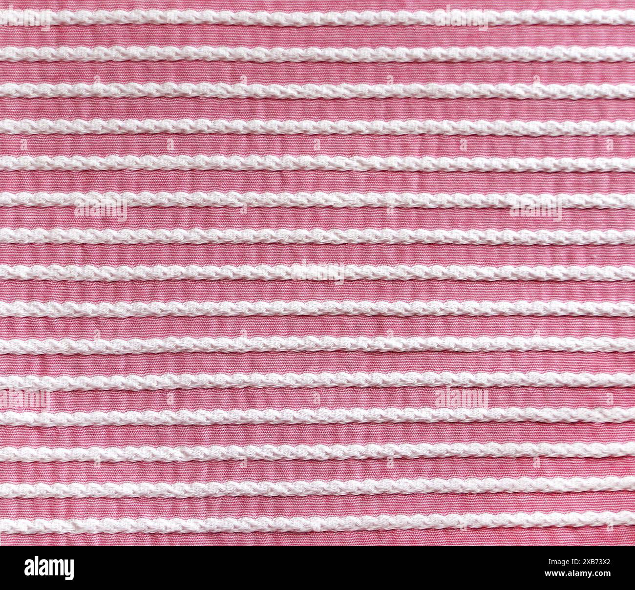 Light pink and white style striped fabric texture. Background with ...