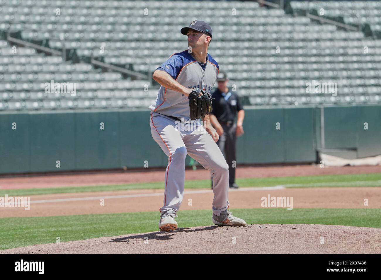 May 26 2024: Sugar Land pitcher Colton Gordon (46) throws a pitch ...