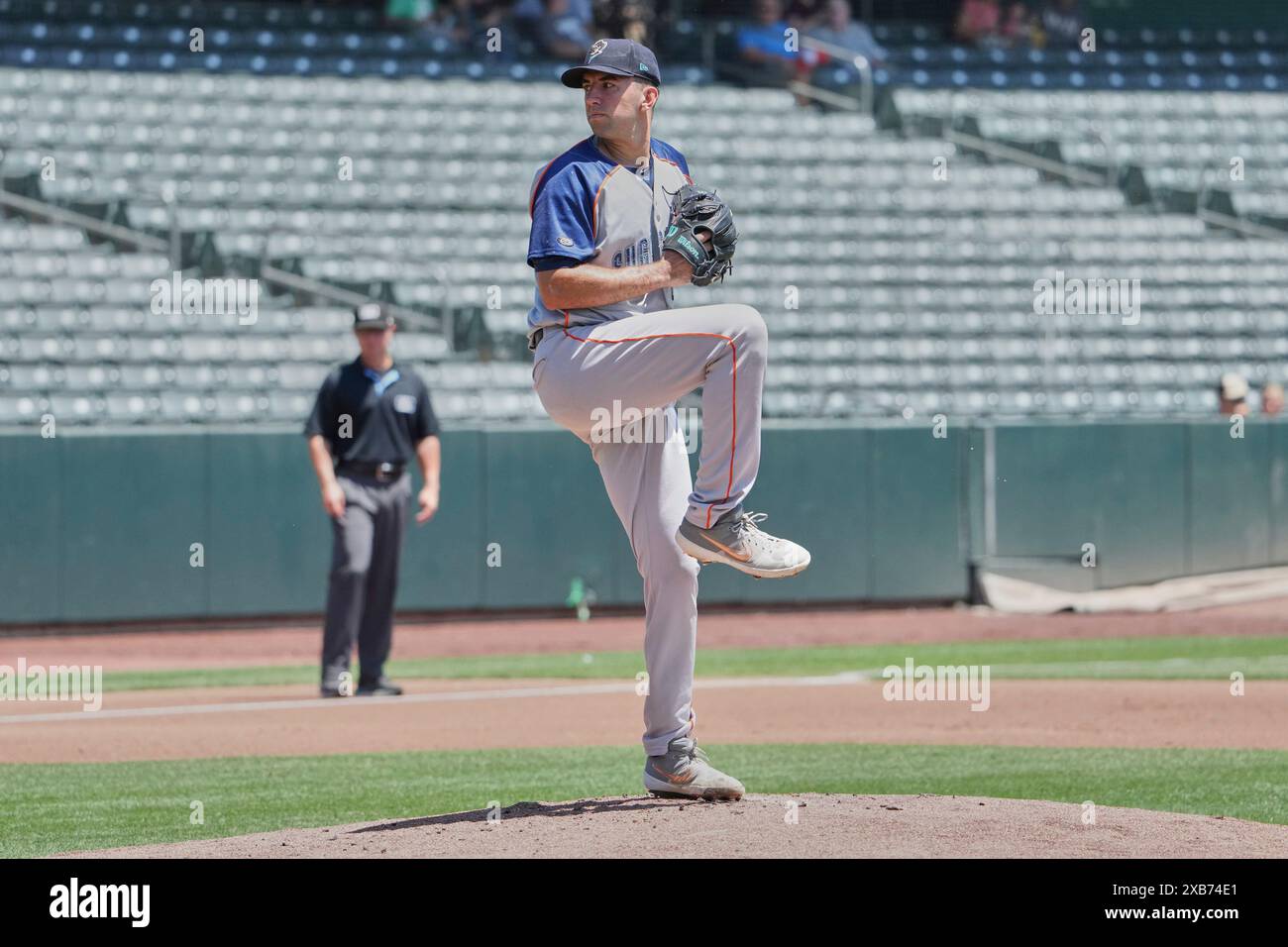 May 26 2024: Sugar Land pitcher Colton Gordon (46) throws a pitch ...