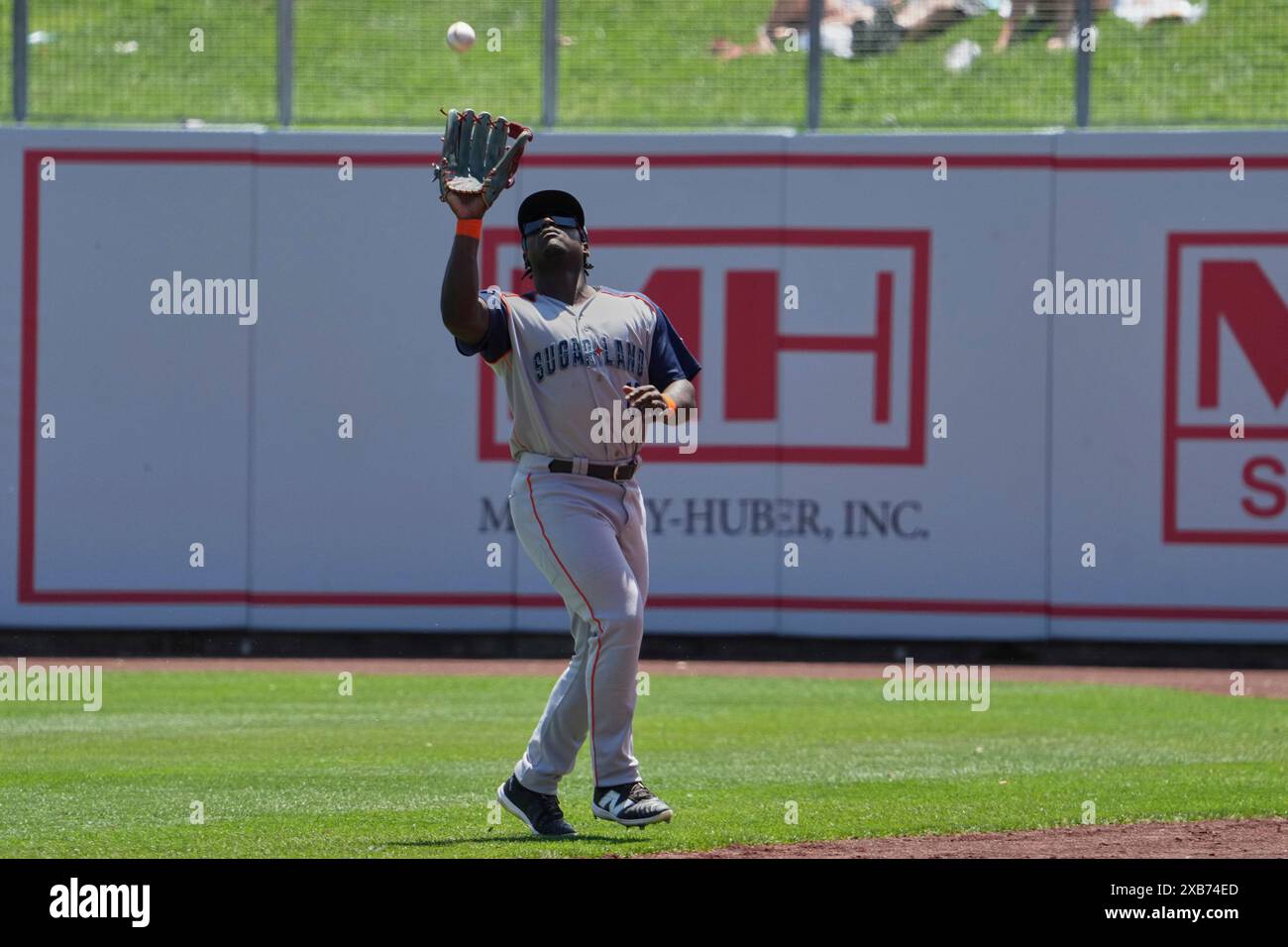 May 26 2024: Salt Lake right fielder Quincy Hamilton (10) makes a play ...