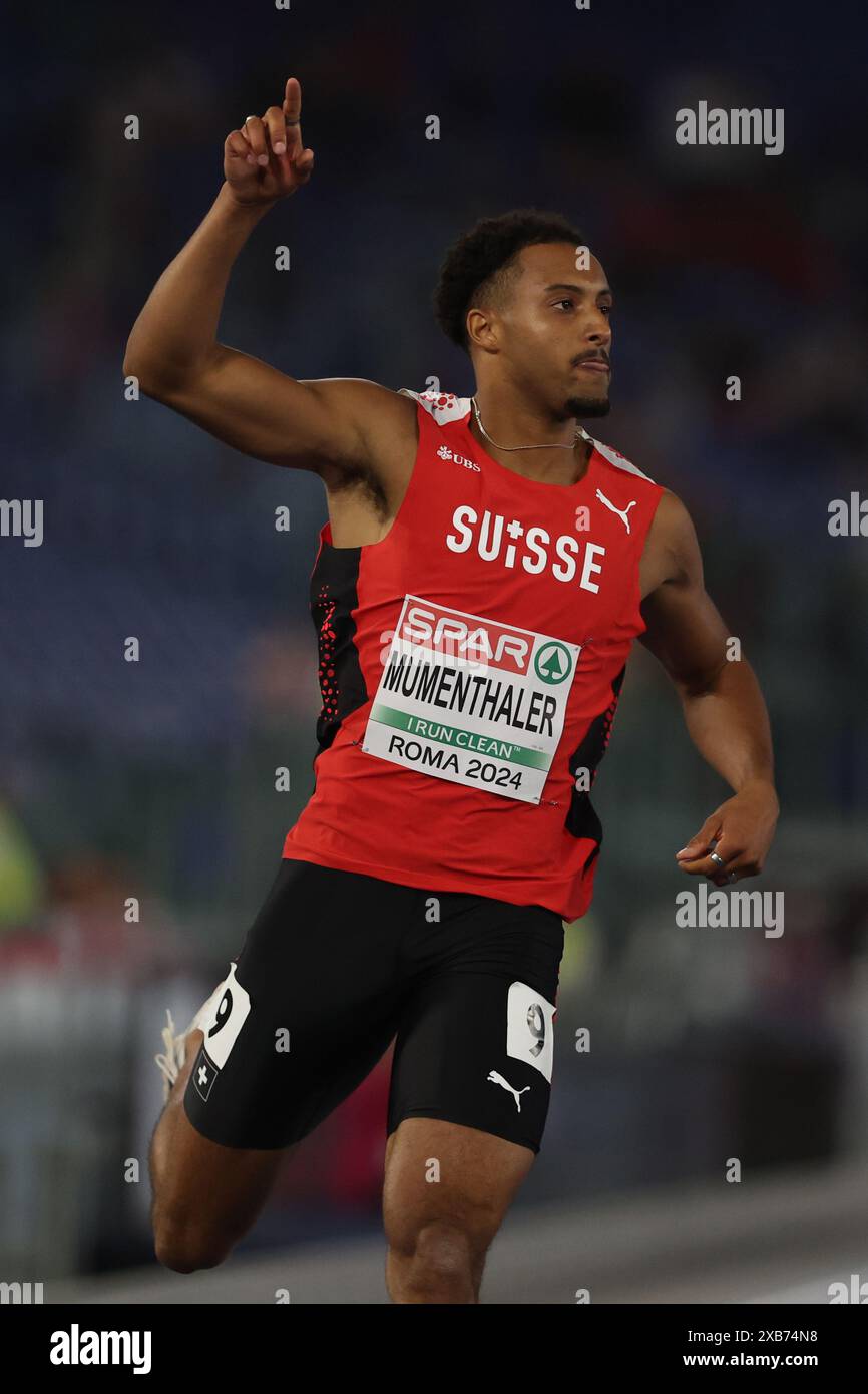 Rome, Italy 10.06.2024: Timothe MUMENTHALER os Swiss compete and win ...