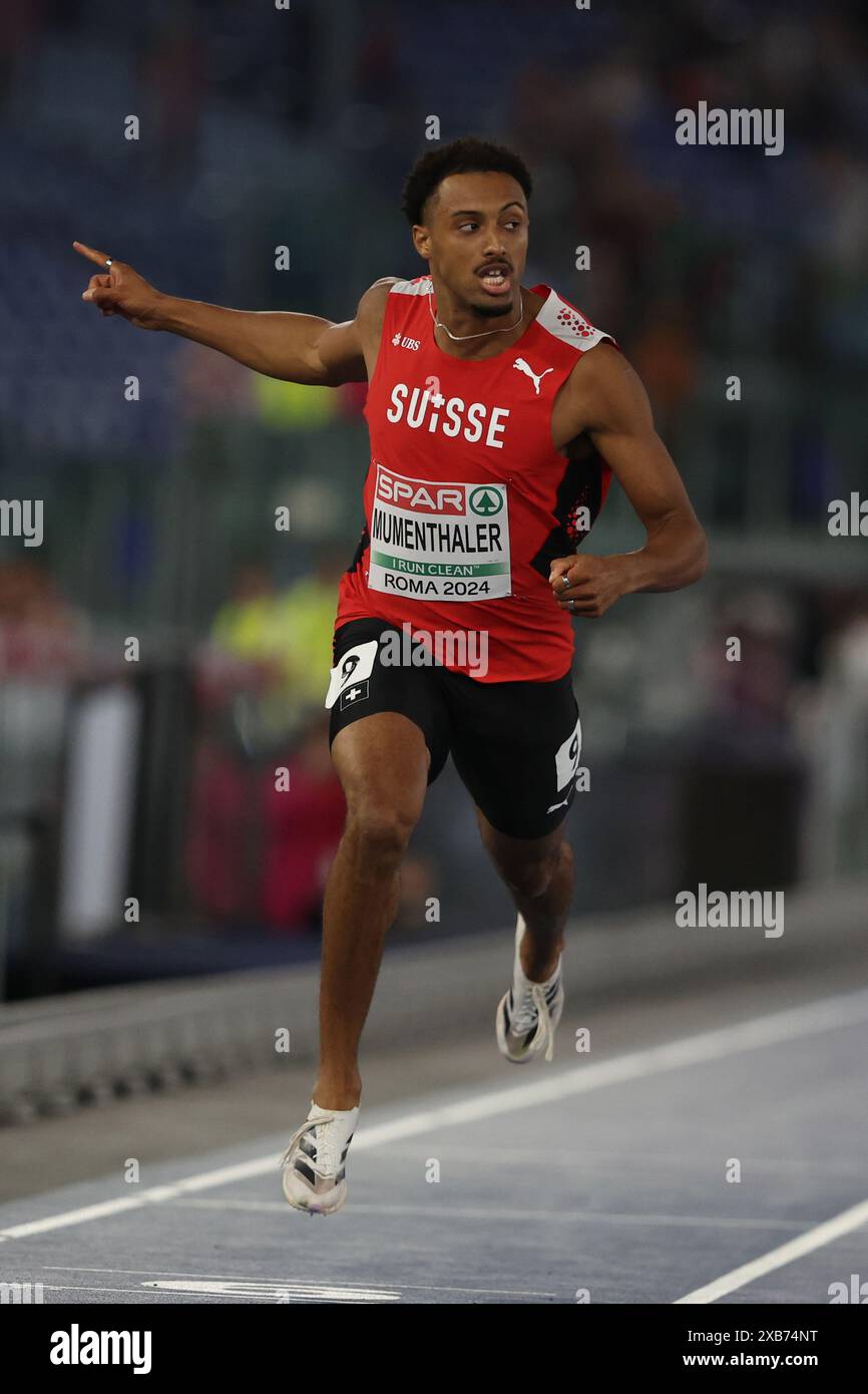 Rome, Italy 10.06.2024: Timothe MUMENTHALER os Swiss compete and win ...