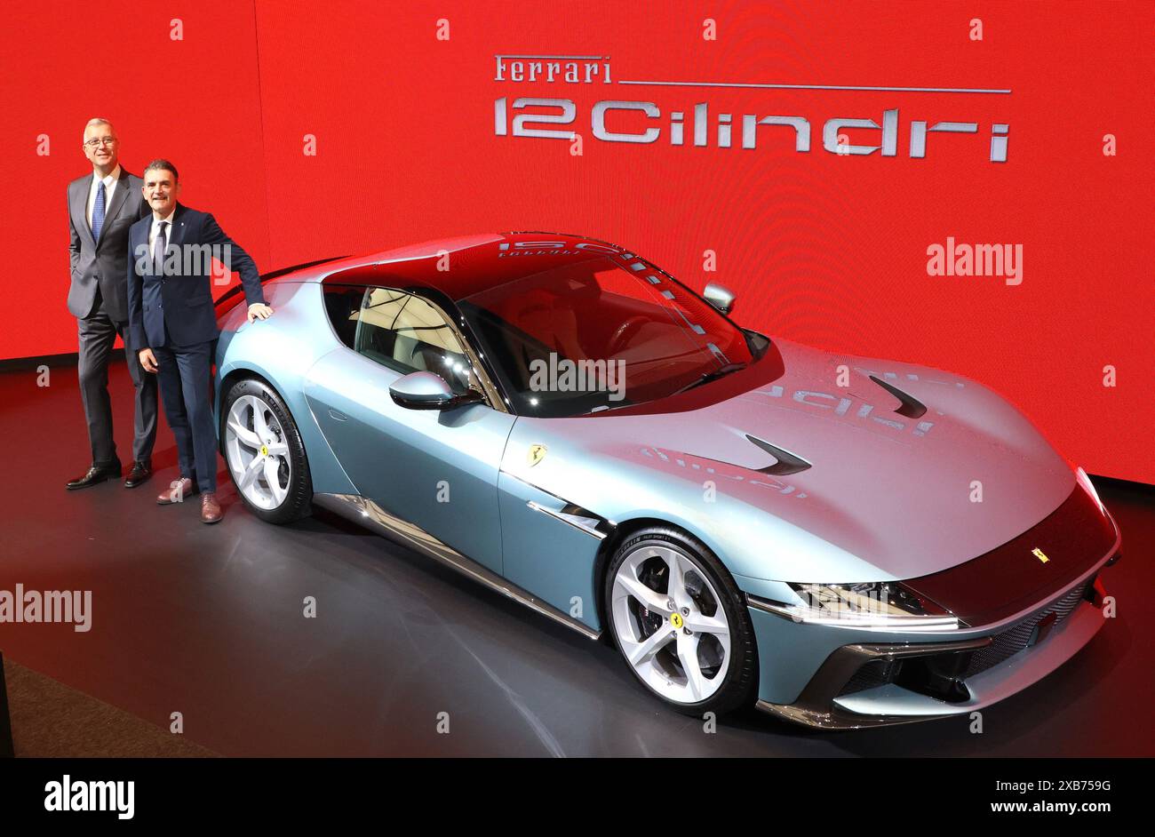 Tokyo, Japan. 11th June, 2024. Italian sports car maker Ferrari product ...