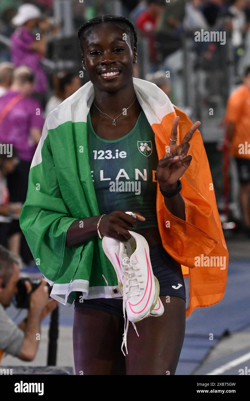 Rome, Italy. 10th June, 2024. Rhasidat ADELEKE Bronze Medal 400m Women ...