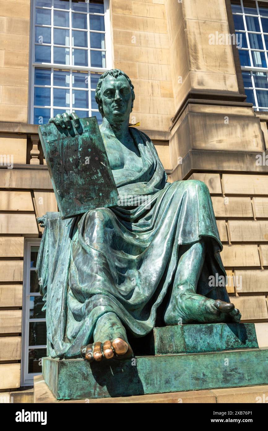 David Hume's Statue, Edinburgh. Touching this 18th-century Scottish ...