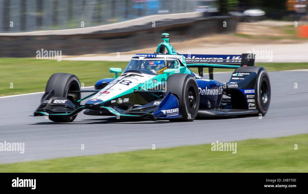 June 09, 2024: IndyCar #28 Marcus Ericsson drives his Andretti Global ...