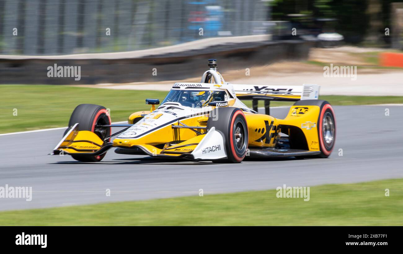 June 09, 2024: IndyCar #3 Scott McLaughlin drives his Team Penske XPEL ...