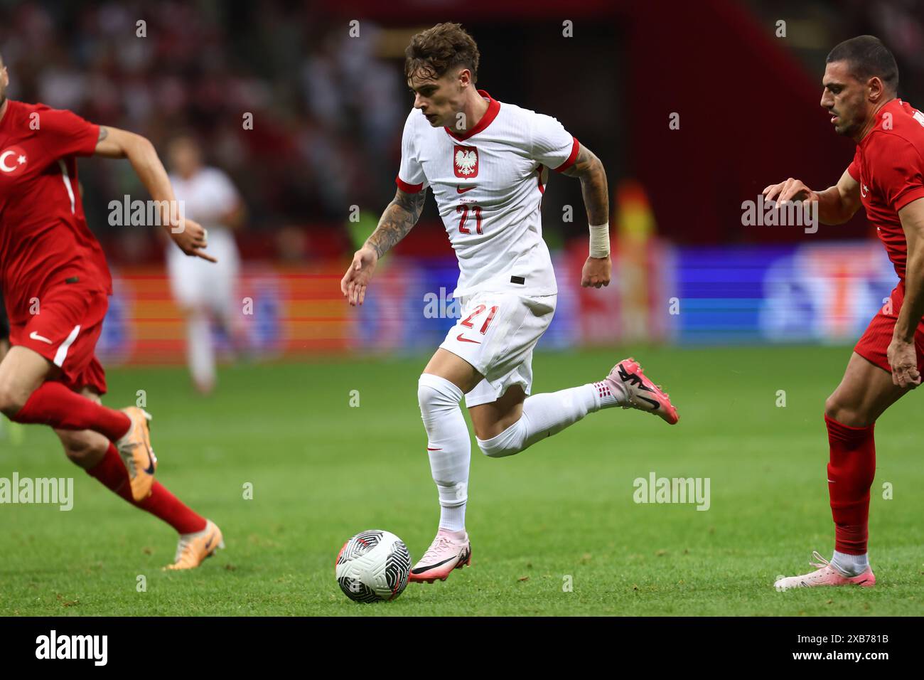 Nicola Zalewski of Poland during the International Friendly football ...