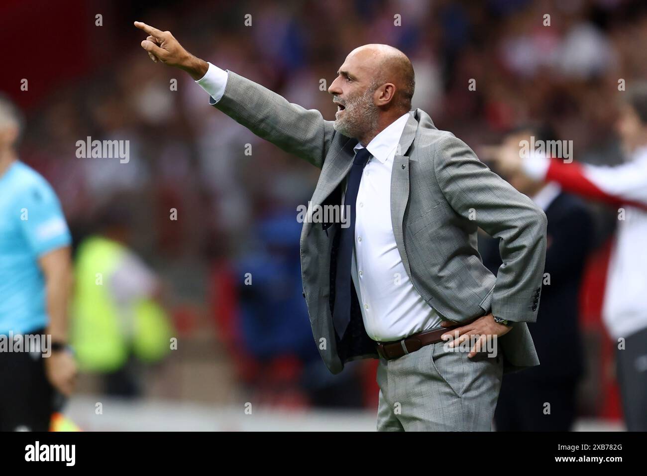 Coach Michal Probierz of Poland during the International Friendly ...