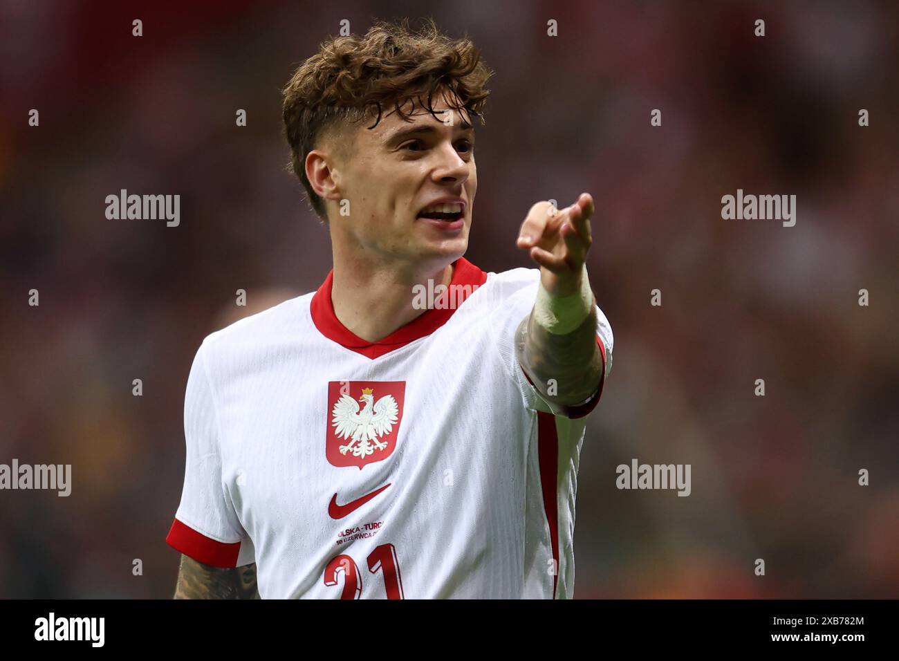 Nicola Zalewski of Poland during the International Friendly football ...