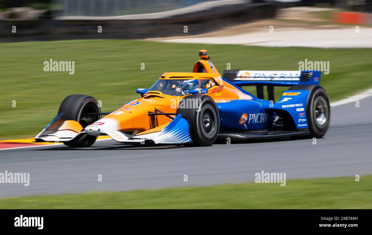 June 09, 2024: IndyCar #9 Scott Dixon drives his Chip Ganassi Racing ...