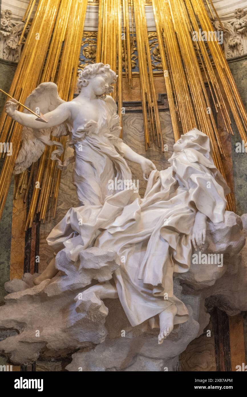 Ecstasy of Saint Teresa sculpture. Baroque style. Bernini. Rome, Italy ... Ecstasy of Saint Teresa sculpture. Baroque style. Bernini. Rome, Italy ...