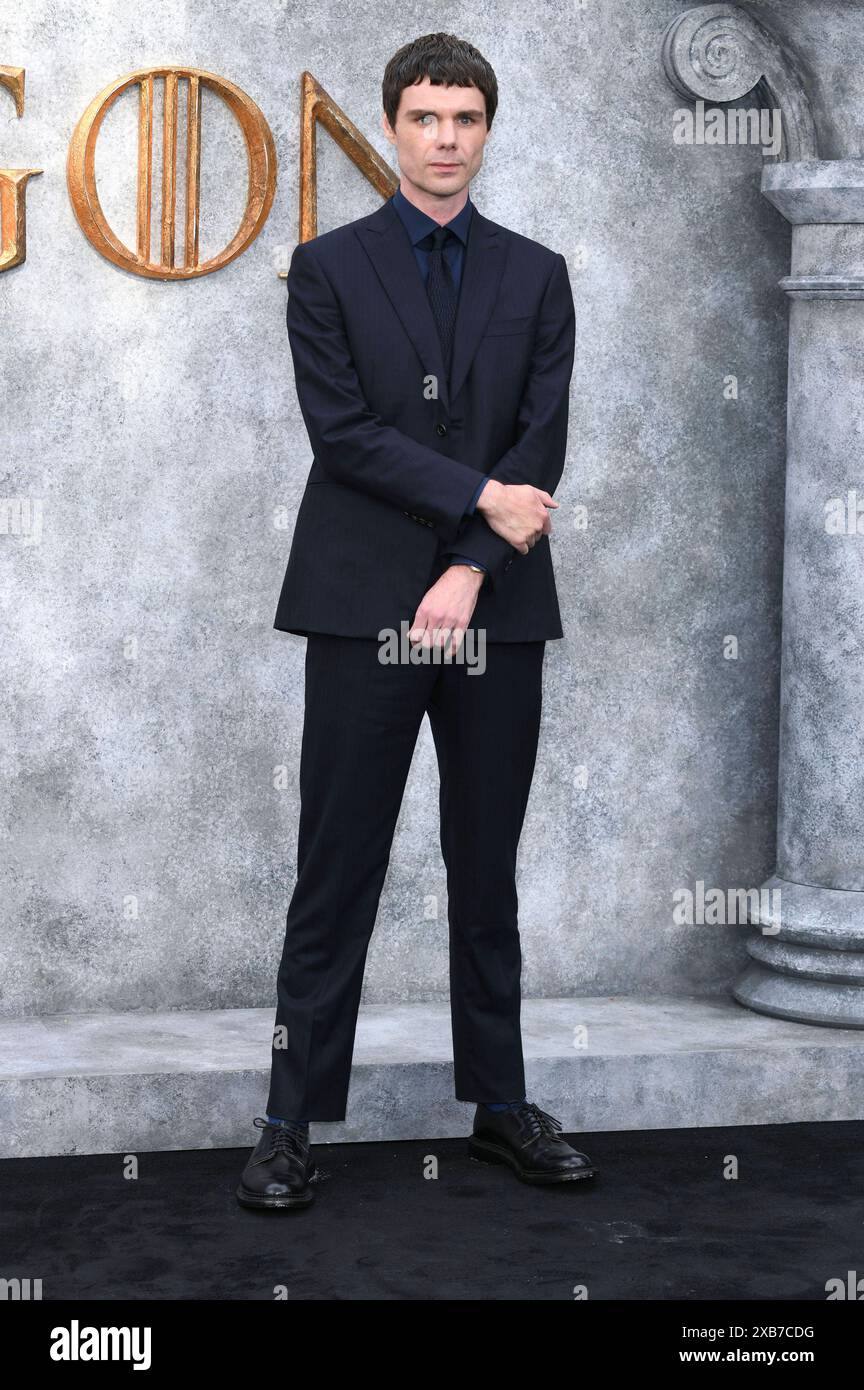 Matthew Needham arriving for the House of the Dragon season 2 series ...