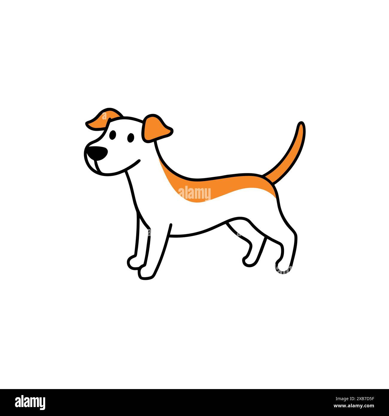 Canaan Dog dancing icon vector illustration. AI generated image ...