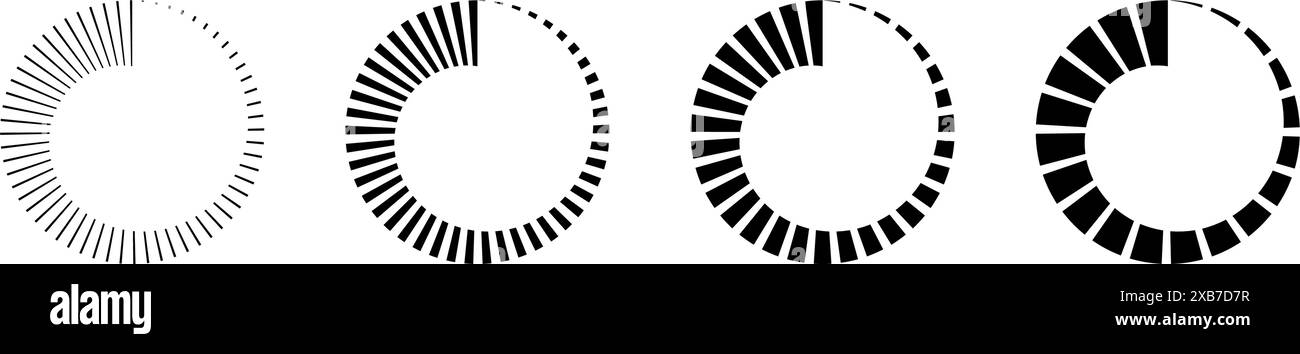 Circle Countdown Icon Time Clock Symbol Timer Measure Line And Dot
