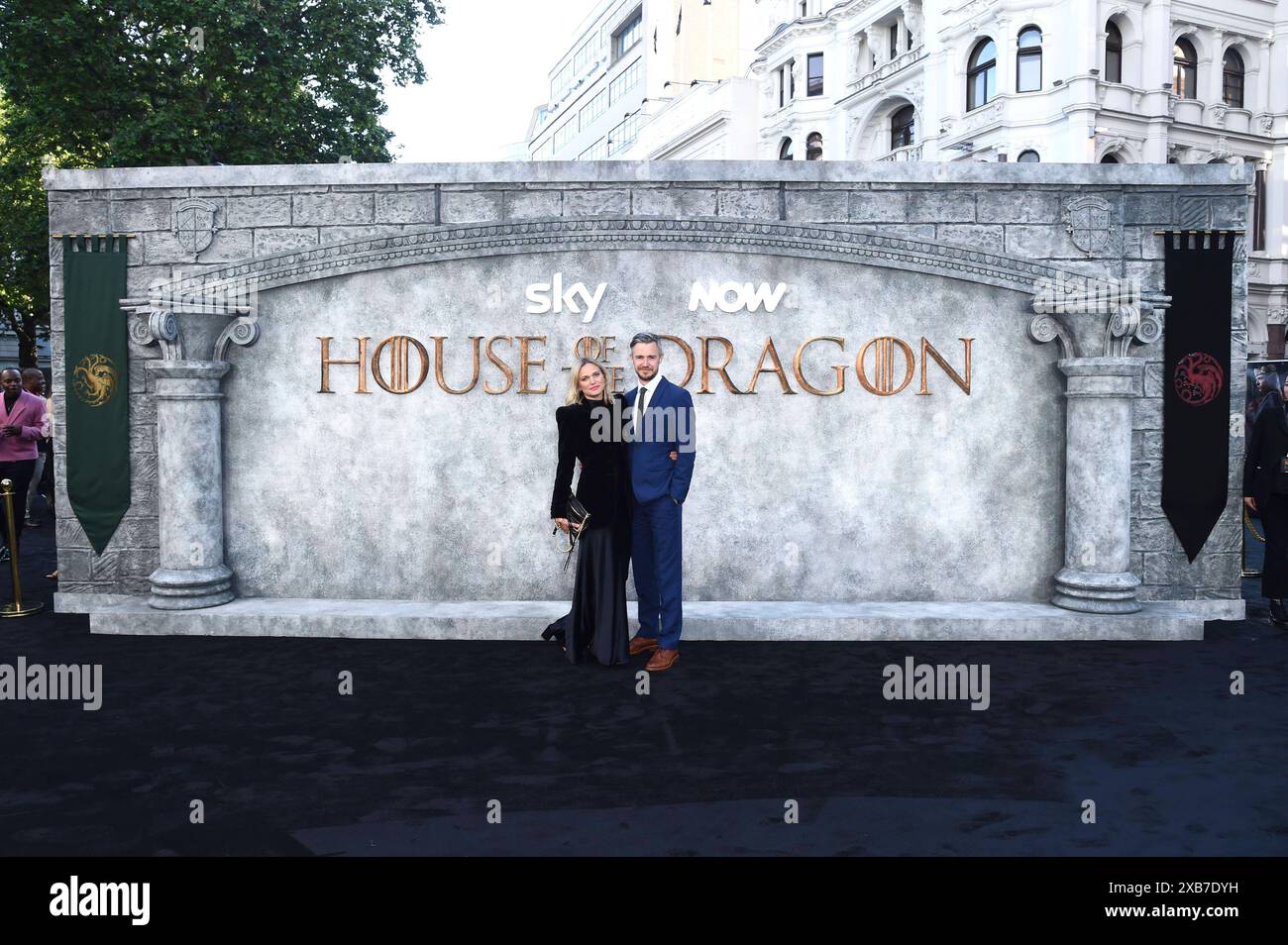 Kat Hebden und David Hancock bei der Premiere der 2. Staffel der Sky ...