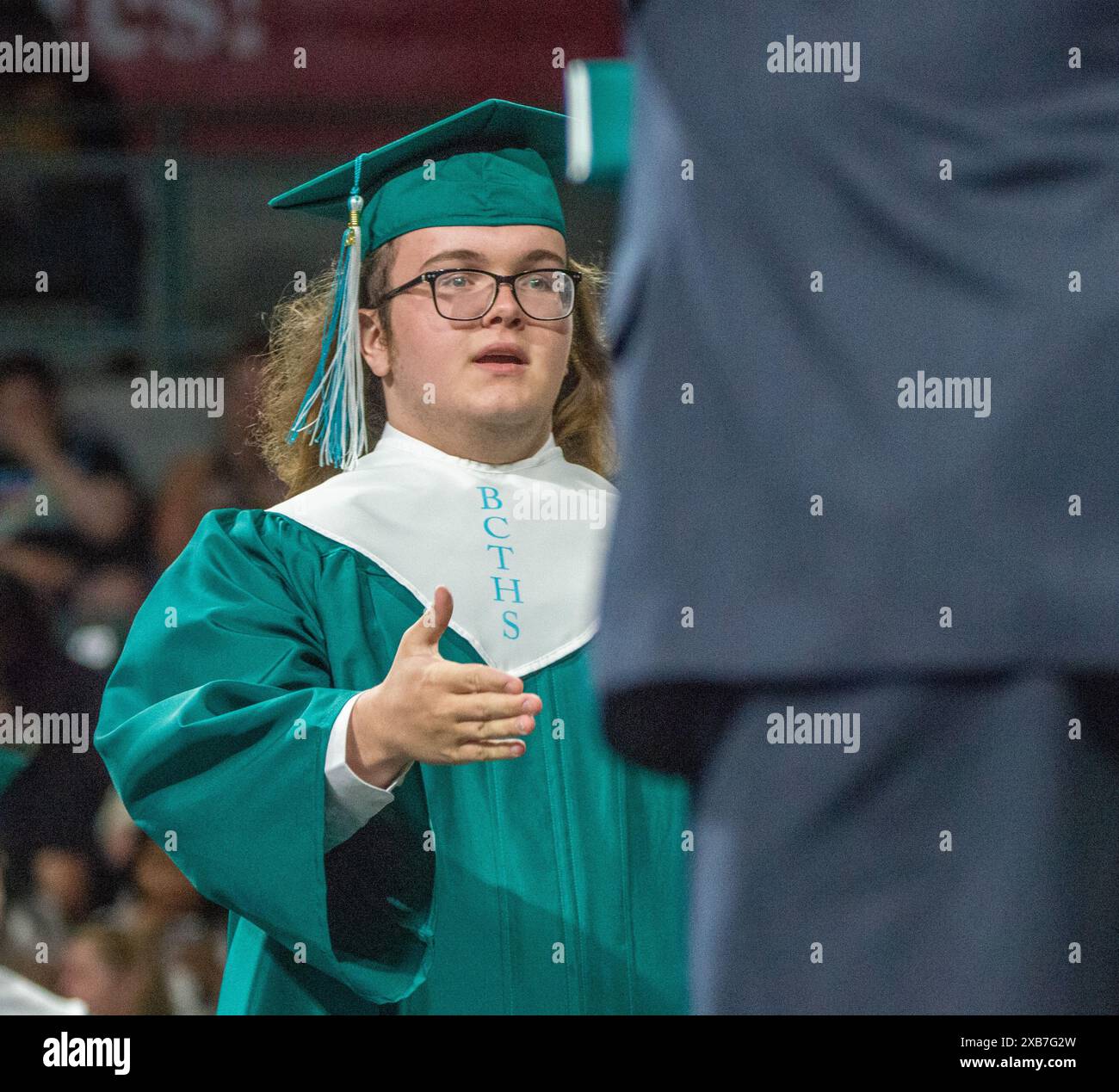 Graduates receive their diplomas during The Bucks County Technical High ...