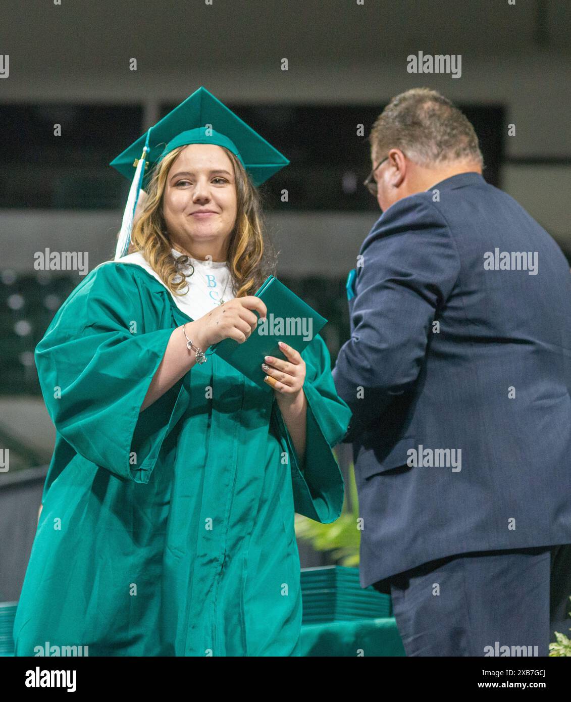 Graduates receive their diplomas during The Bucks County Technical High ...