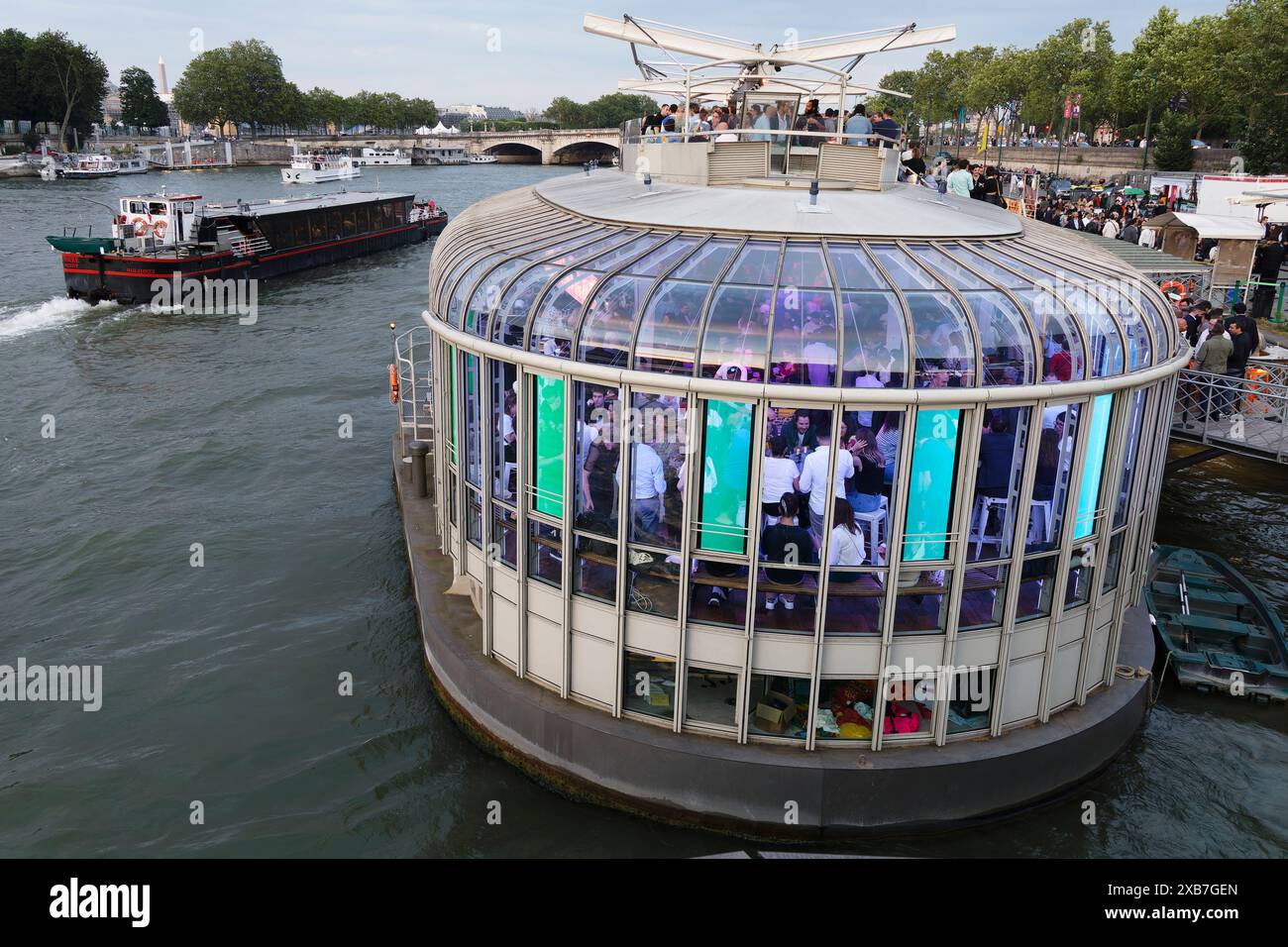 Paris, France. 6th June, 2024. Restaurant Le Flow in Paris, France ...