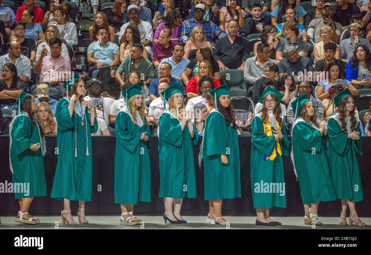 Trenton, United States. 10th June, 2024. Graduates receive their ...