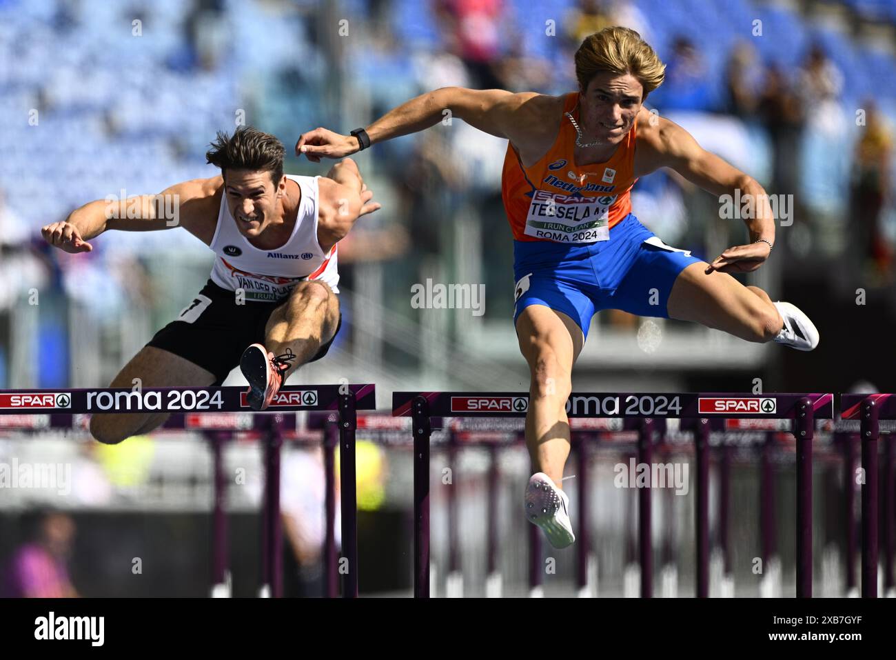 Rome, Italy. 11th June, 2024. Belgian Thomas Van Der Plaetsen and Dutch ...
