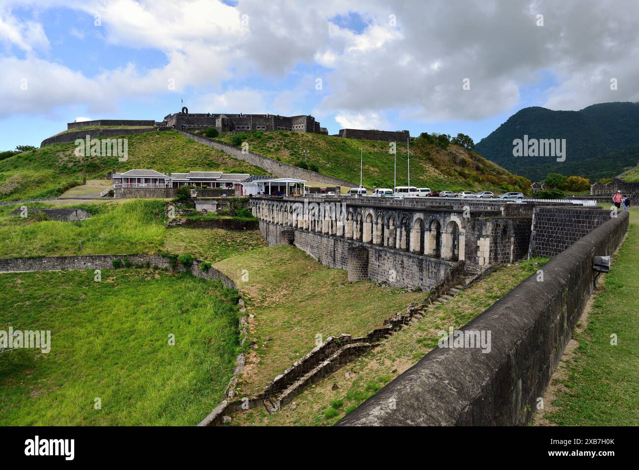 Brimstone Hill Fortress, St Kitts - 31st January 2024:Fort George high ...
