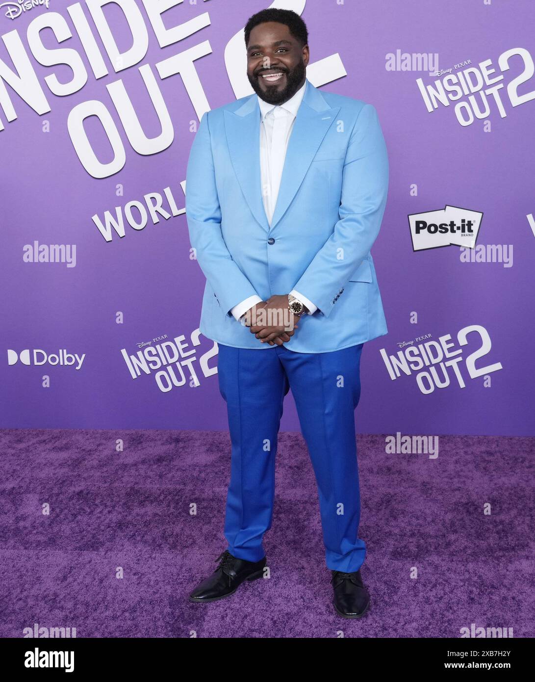 Ron Funches arrives at the Disney And Pixar's INSIDE OUT 2 World ...