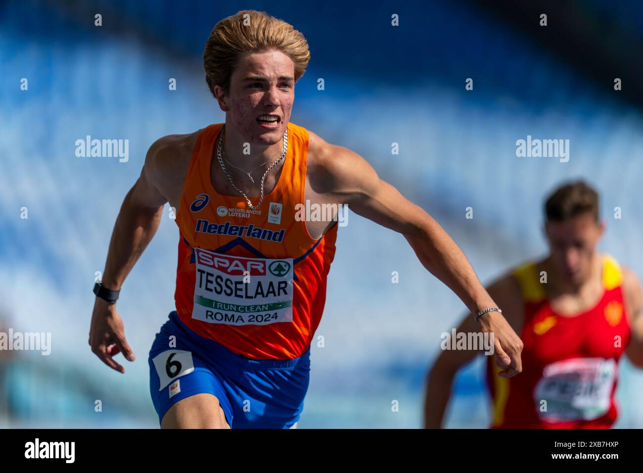 ROME, ITALY - JUNE 11: competes in the 110m Hurdles Men Heptathlon ...