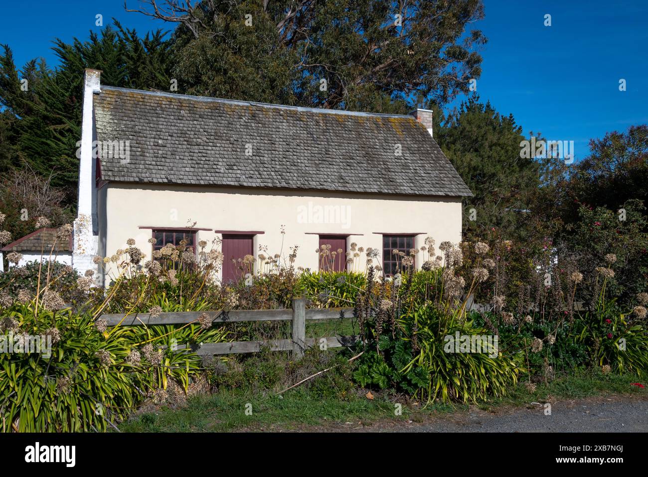 Riverlands Cob Cottage, constructed from mud, Blenheim, Marlborough ...