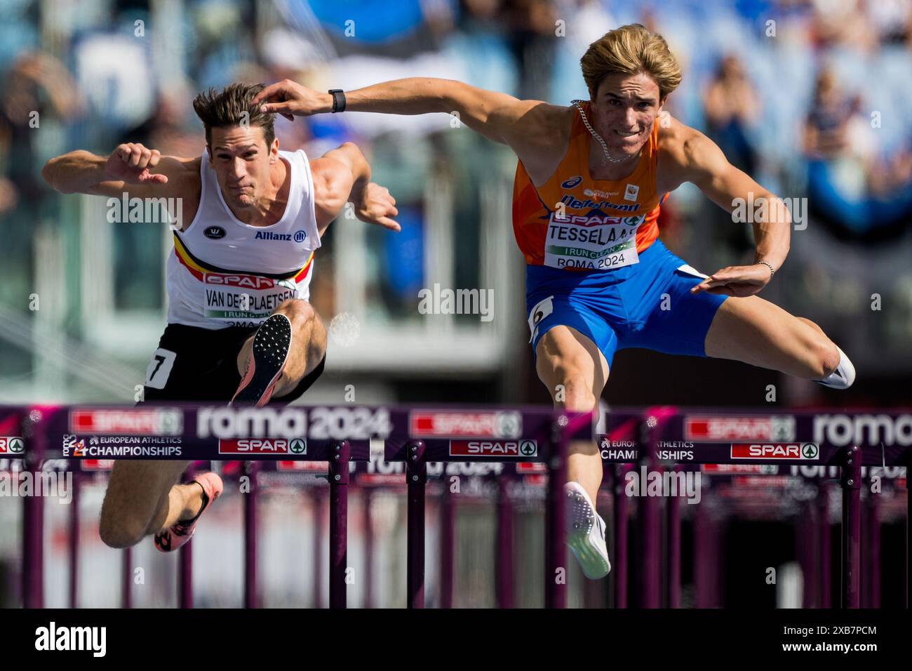 Rome, Italy. 11th June, 2024. Belgian Thomas Van Der Plaetsen and Dutch ...