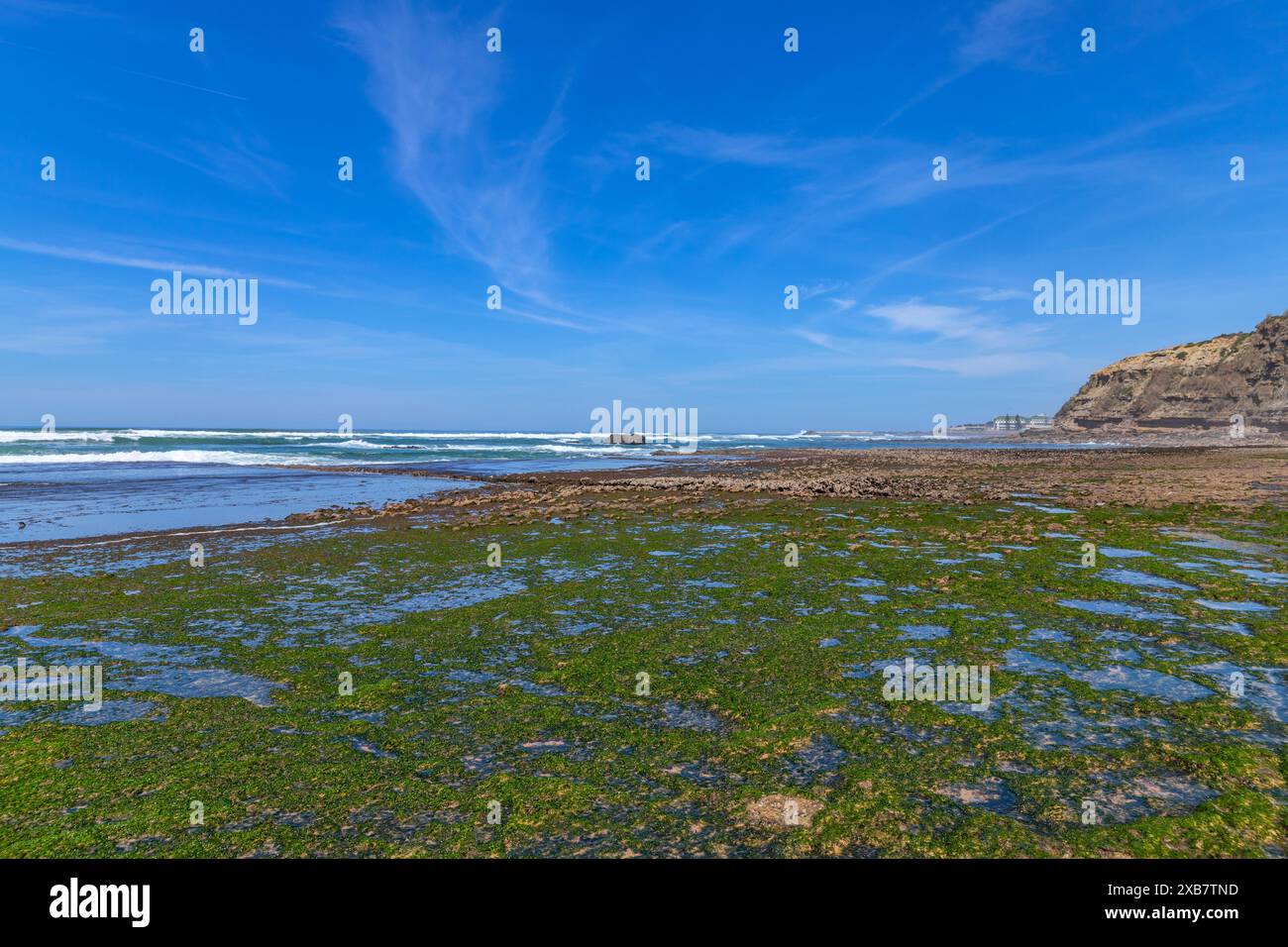 Praia do sul beach, Ericeira, Sintra, Lisbon coast, Portugal Stock ...