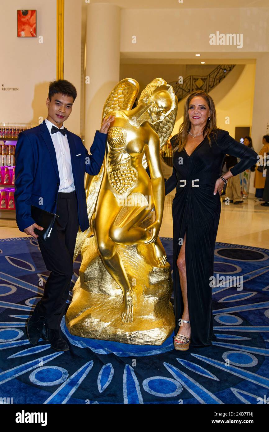 Cannes, France. 15th May, 2024 Jermy Bellet and Singrid Campion are ...