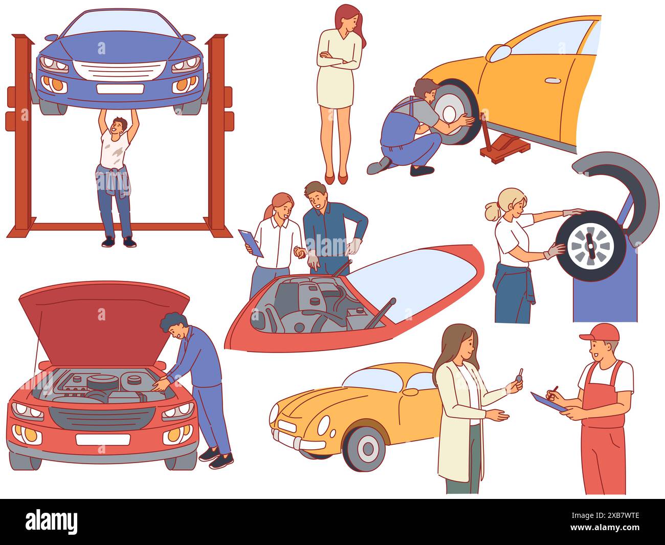 Oil the wheels hi-res stock photography and images - Alamy