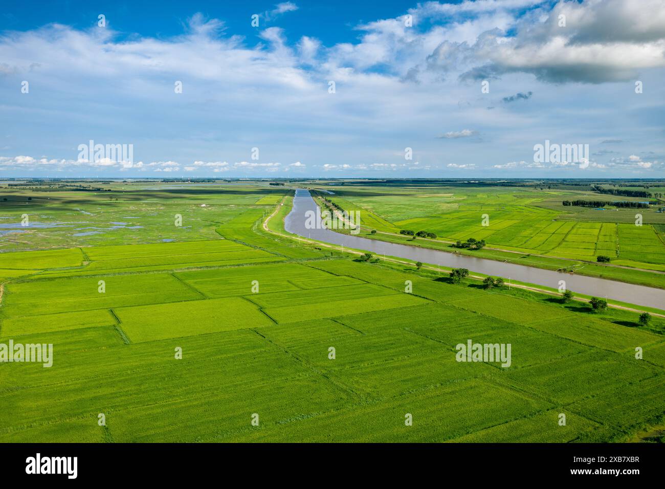 Birds eye view serene landscape hi-res stock photography and images - Alamy