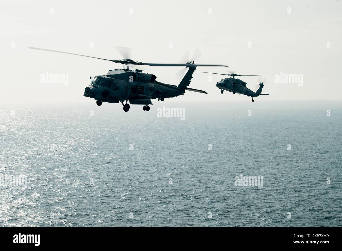 An MH-60R Seahawk attached to Helicopter Maritime Strike Squadron (HSM ...